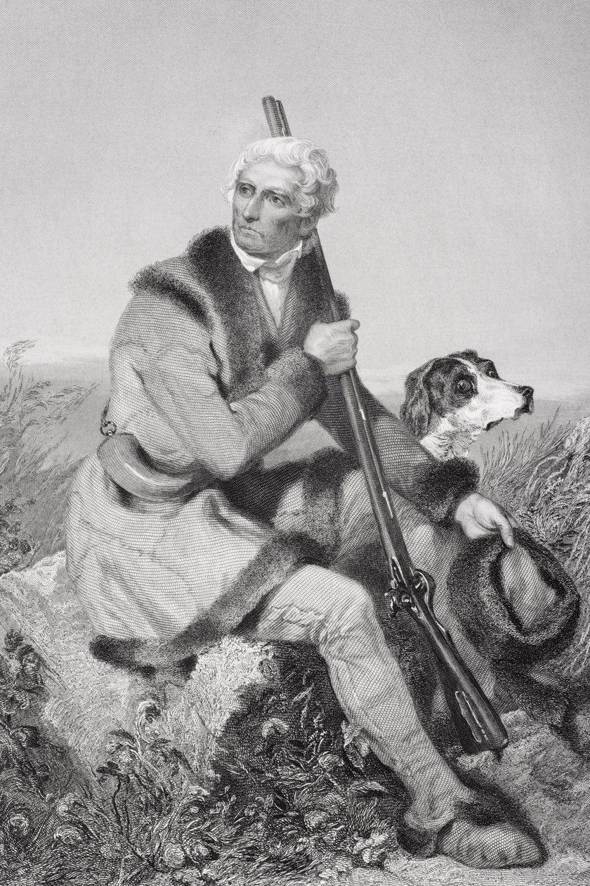 Portrait of Daniel Boone by Alonzo Chappel: Fine art print