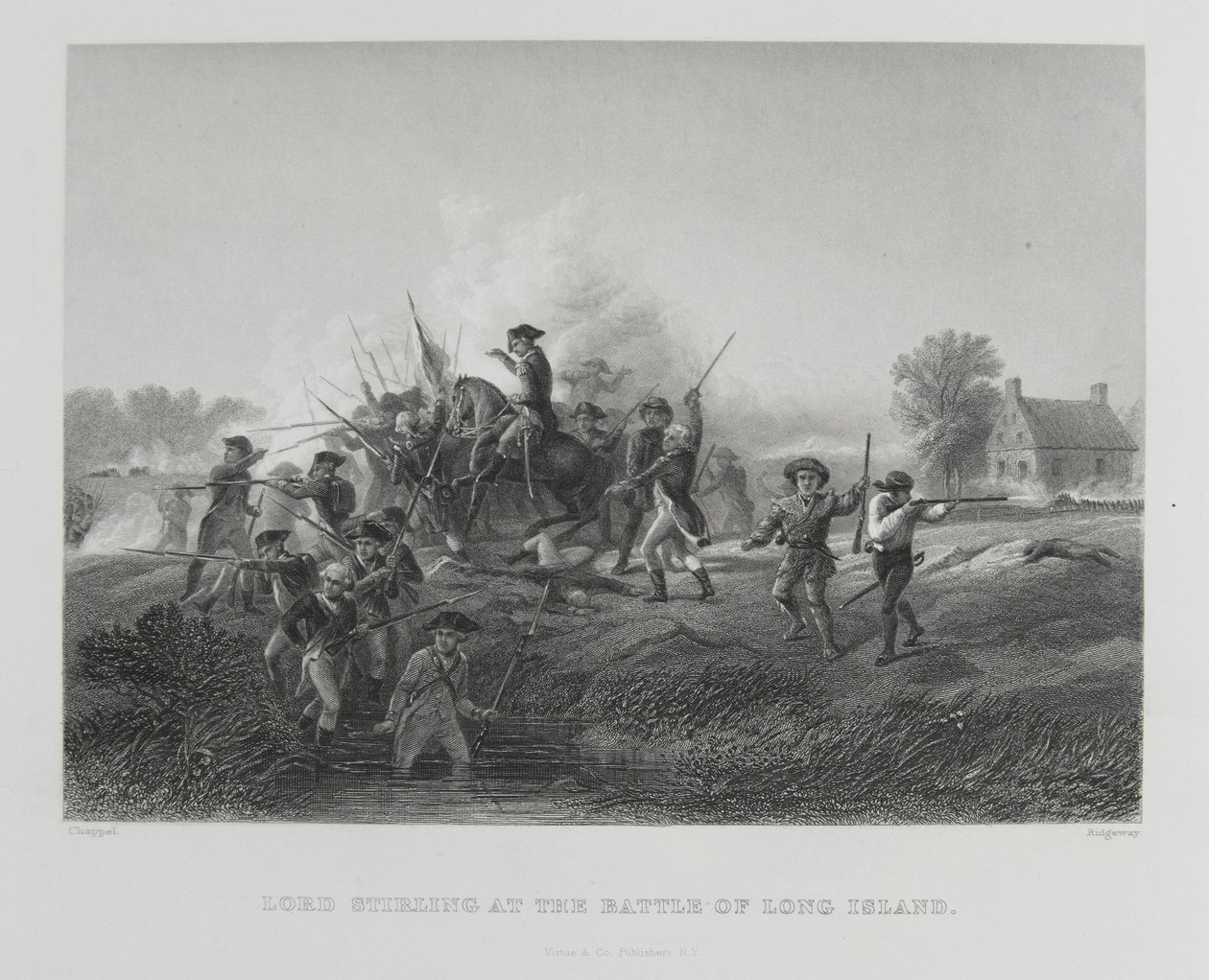 Lord Stirling at the Battle of Long Island by Alonzo Chappel