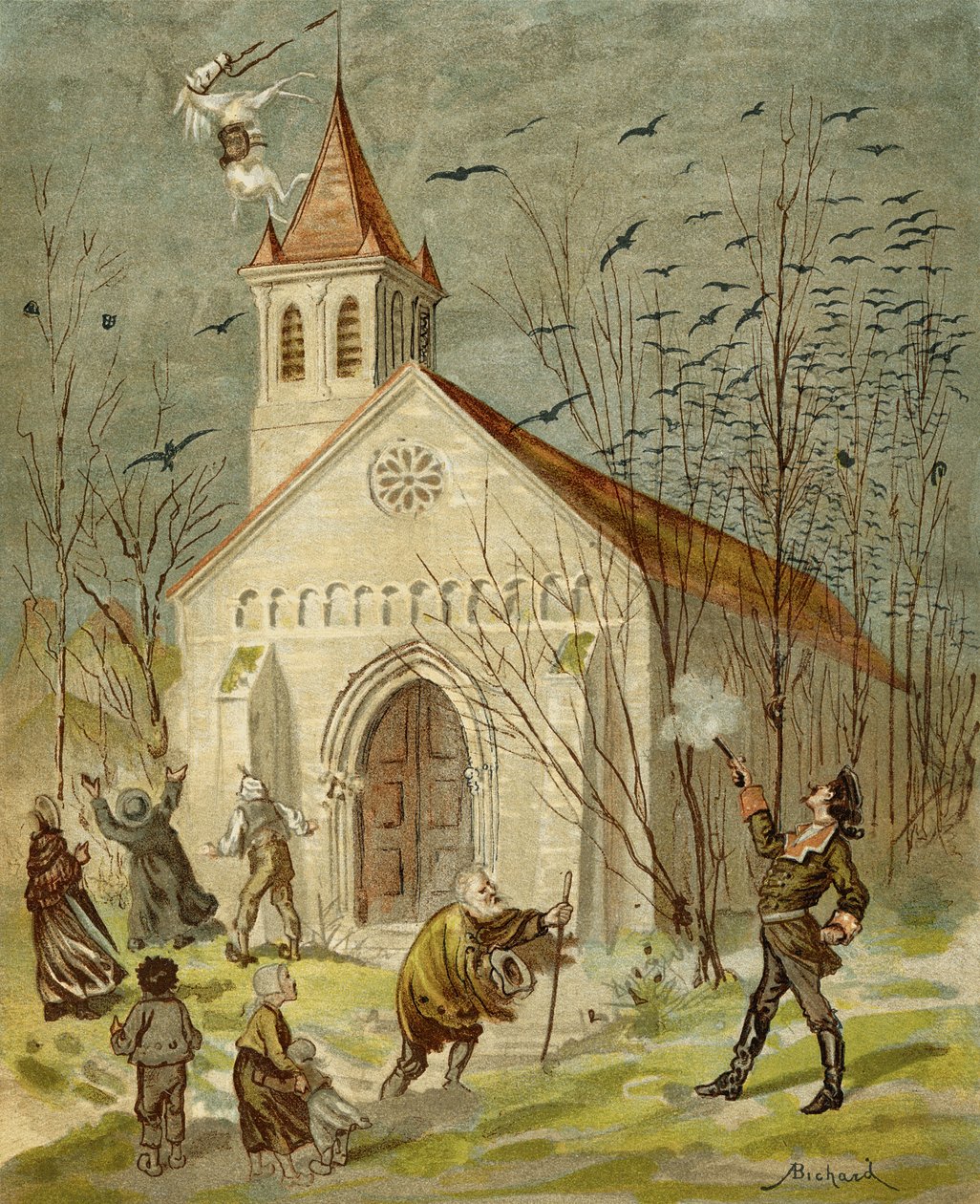 The Baron Proves Himself a Good Shot, from 'The Adventures of Baron ...