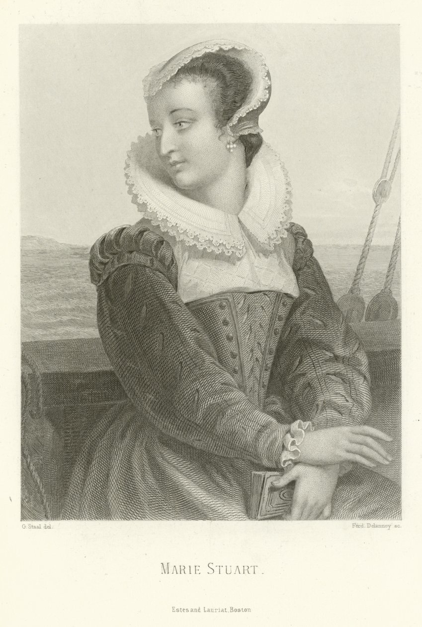 Marie Stuart by Alphonse Marie de Neuville: Fine art print