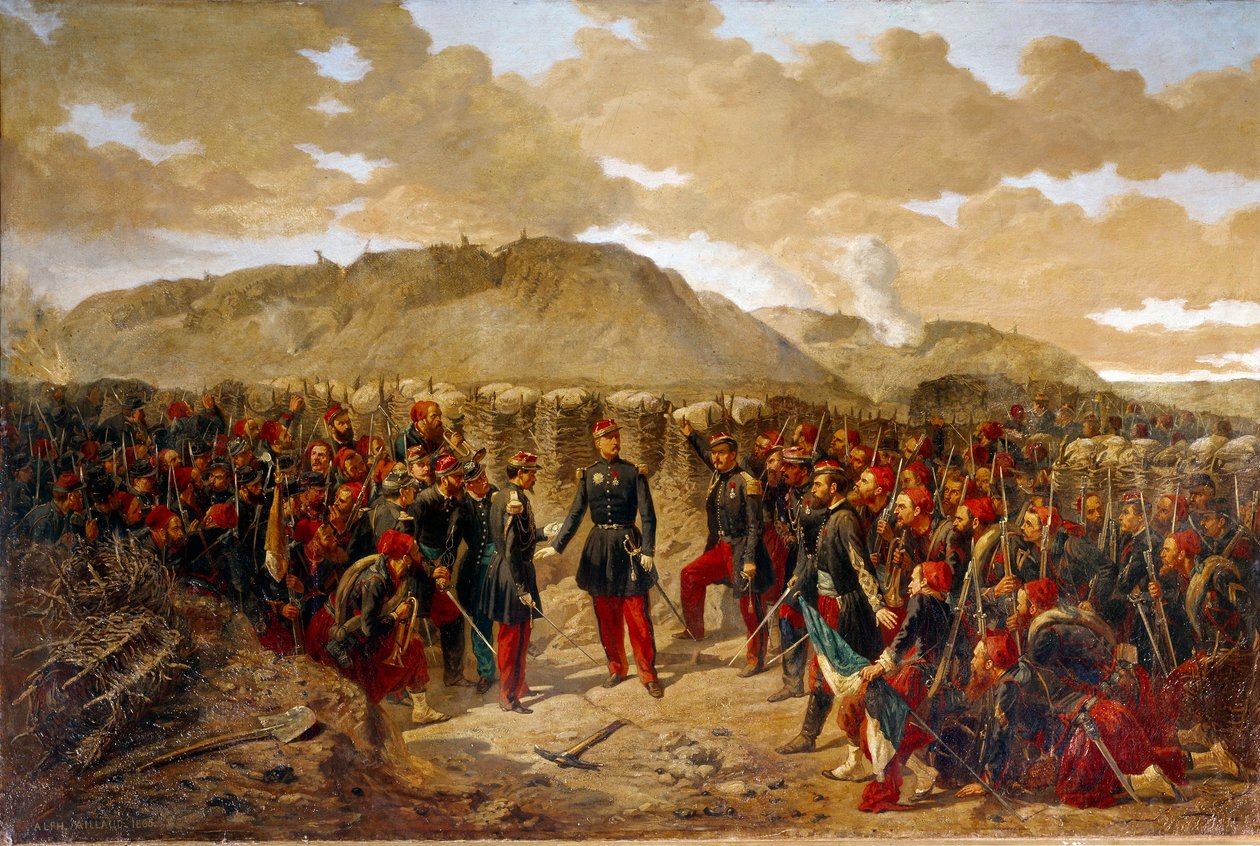 Crimean War (1853-1856): 'Mac-Mahon and the First Zouaves at Malakoff ...