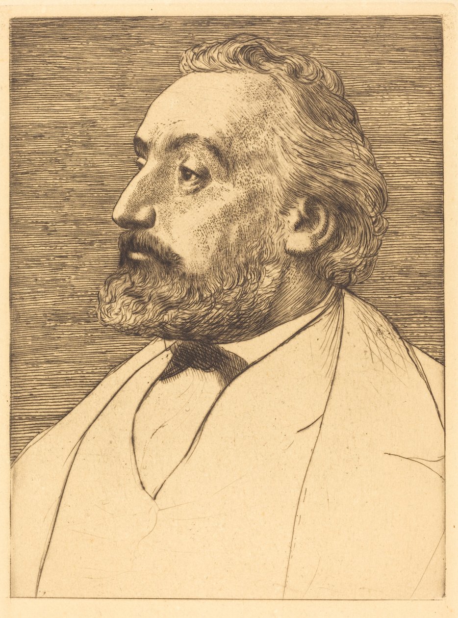 Leon Gambetta, 2nd Plate by Alphonse Legros