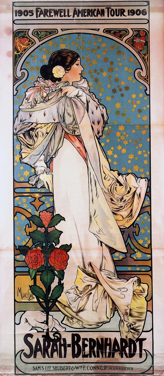 A Poster for Sarah Bernhardt's Farewell American Tour