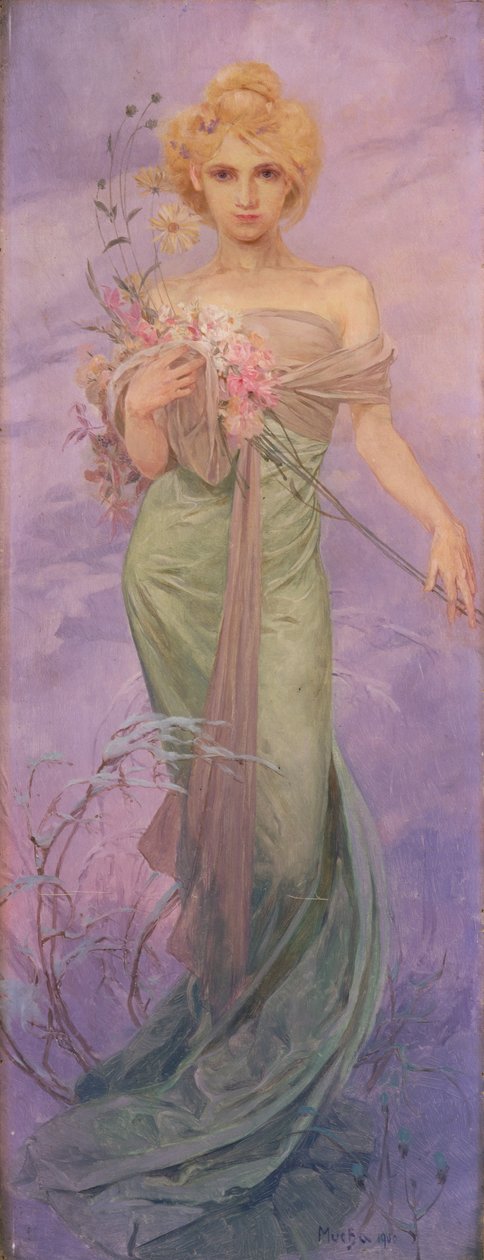 Spring by Alphonse Mucha: Highest-quality art reproduction