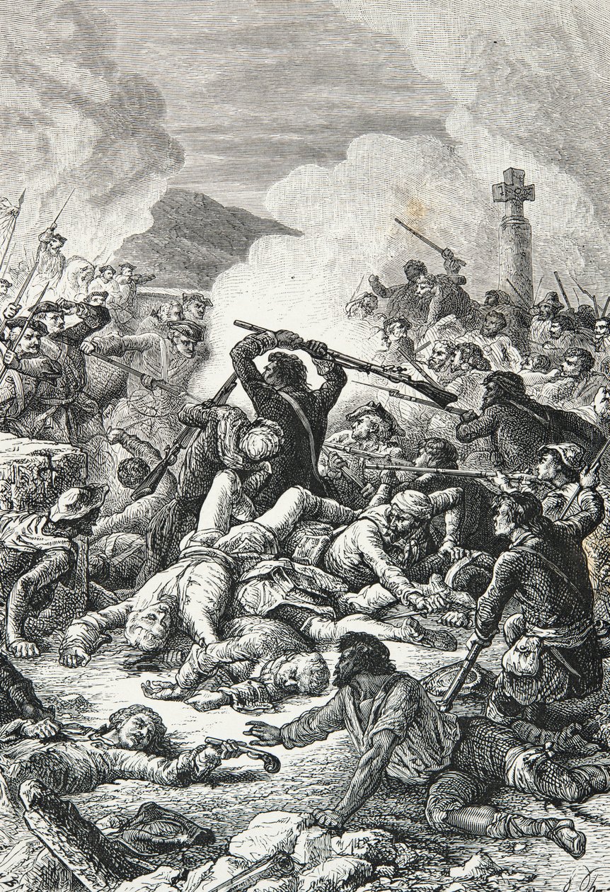 Victory of the Count of Vaux over Pascal Paoli's nationalists at the ...