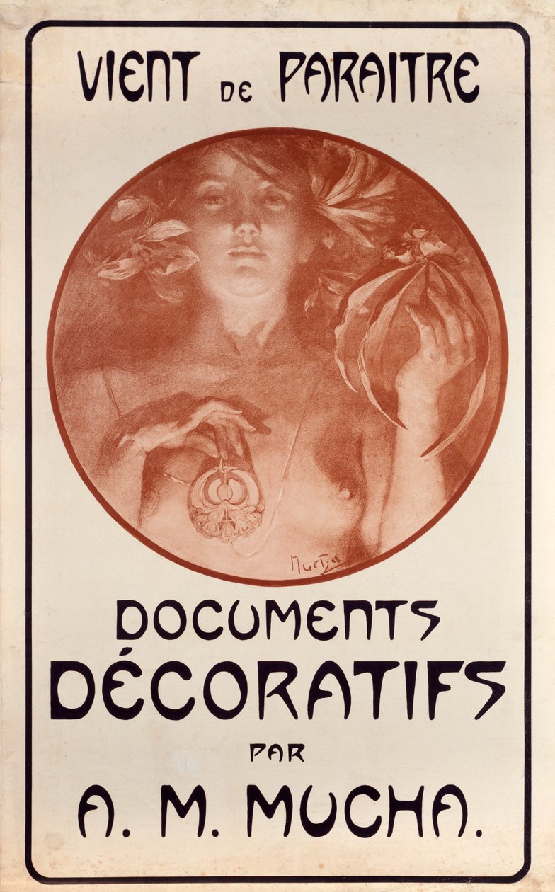 Poster by Alphonse Mucha by Alphonse Mucha: Fine art print