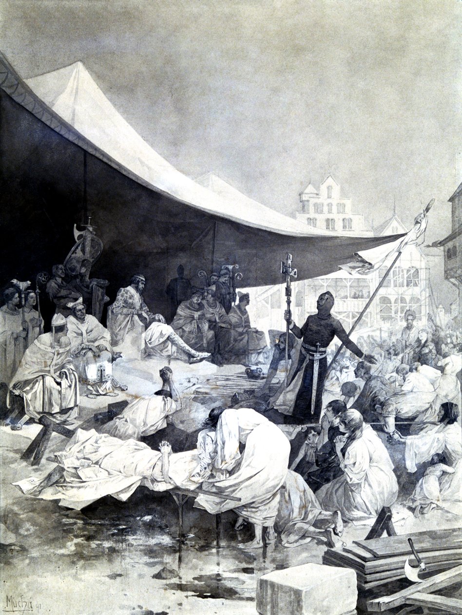 The Cross by Alphonse Mucha: High-quality fine art print