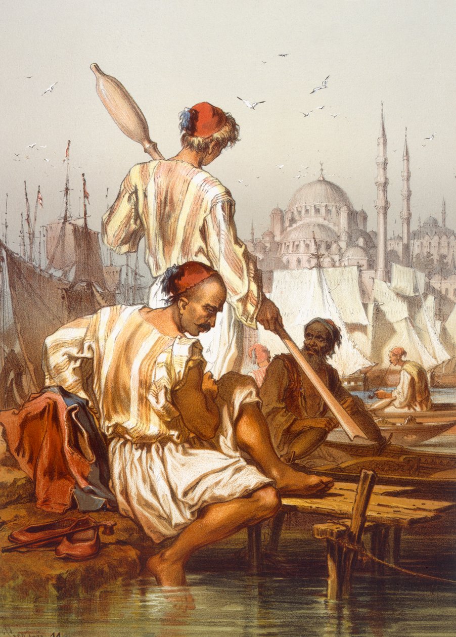 Boatmen, 1865 by Amadeo Preziosi: Buy fine art print