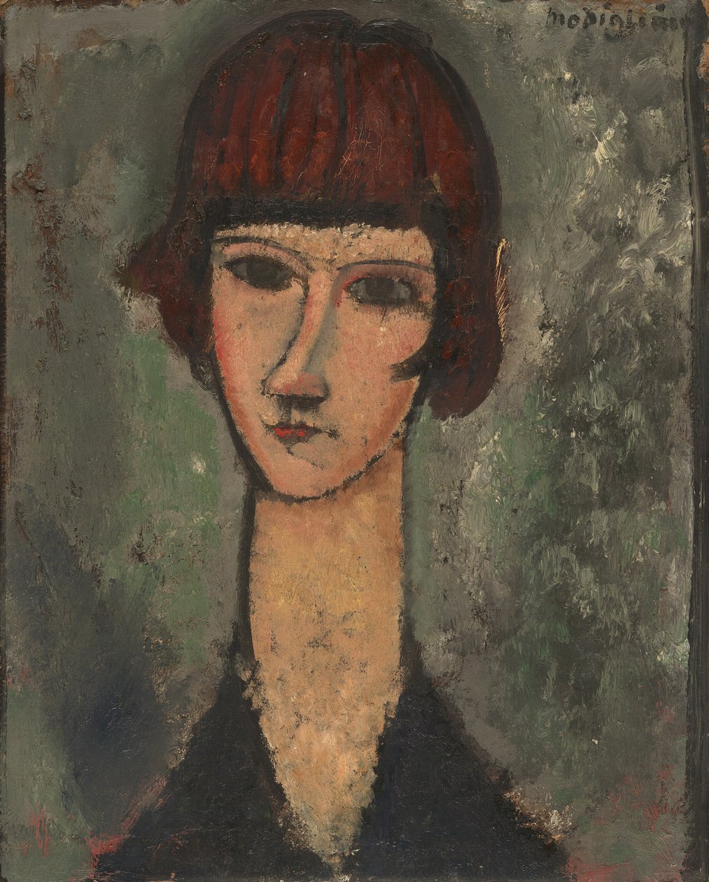 Portrait of a Woman by Amedeo Modigliani: Fine art print