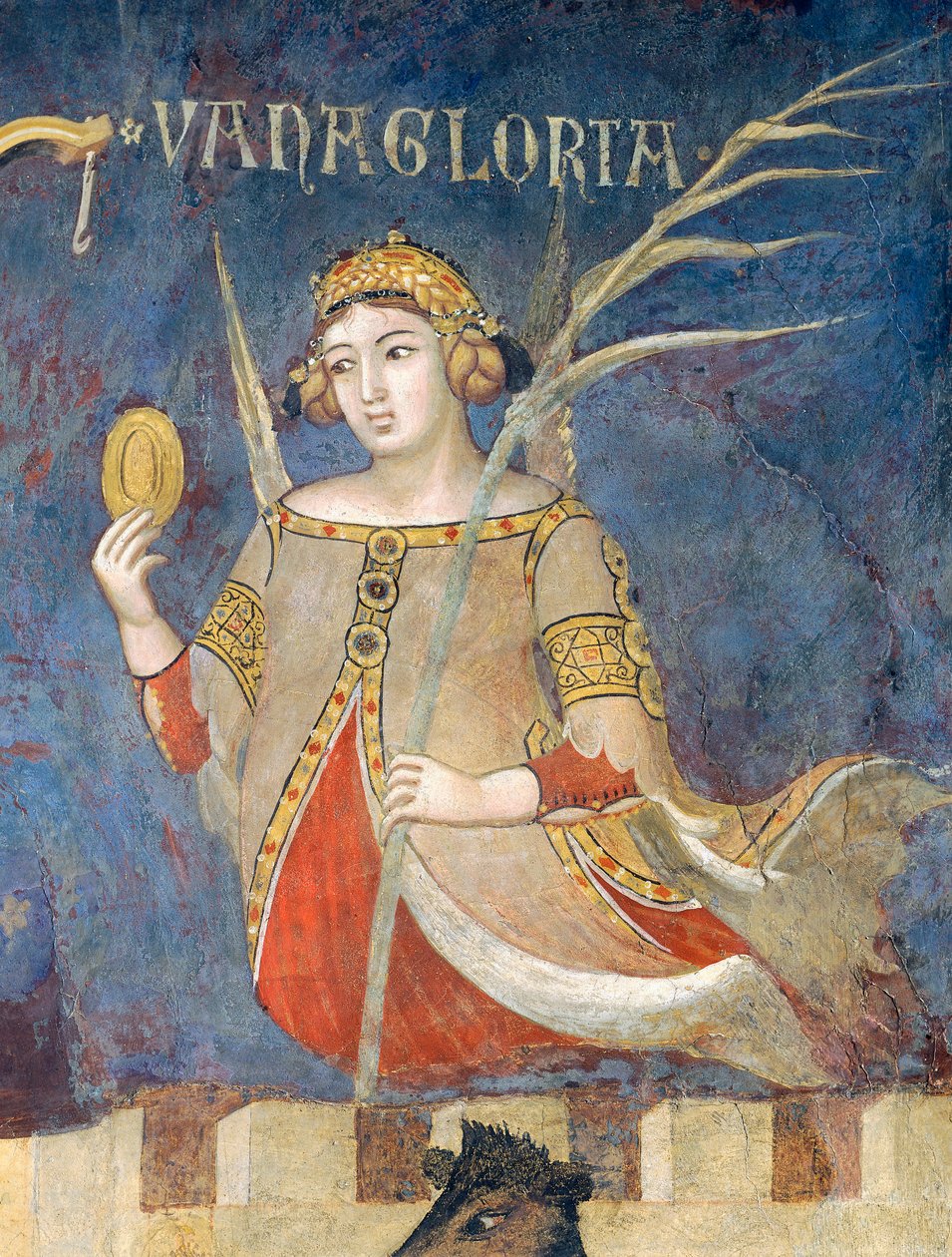 Allegory of Bad Government, Vainglory (detail)