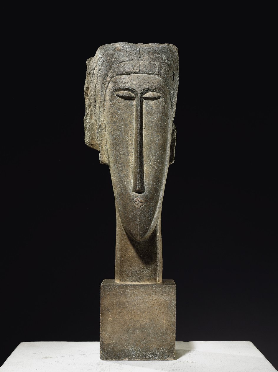 Head by Amedeo Modigliani: Highest-quality art reproduction