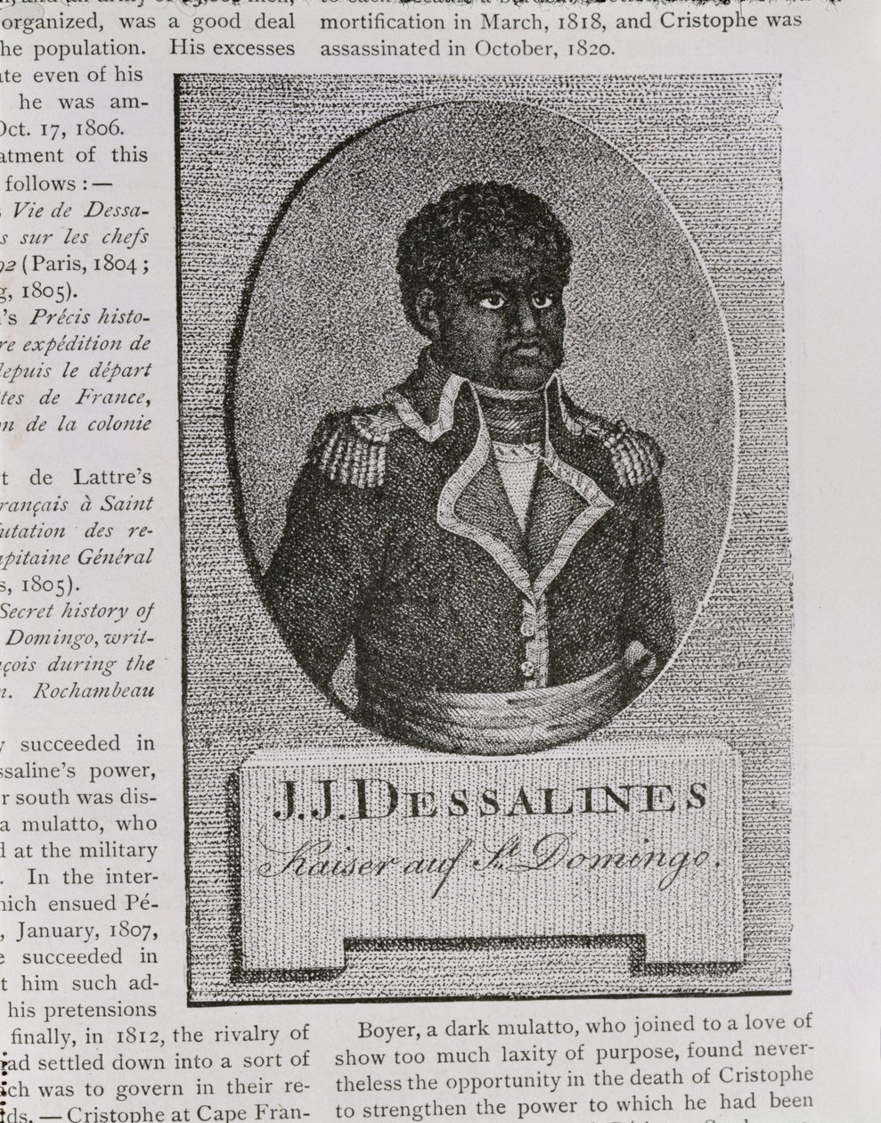 Portrait of Jean-Jacques Dessalines by American School