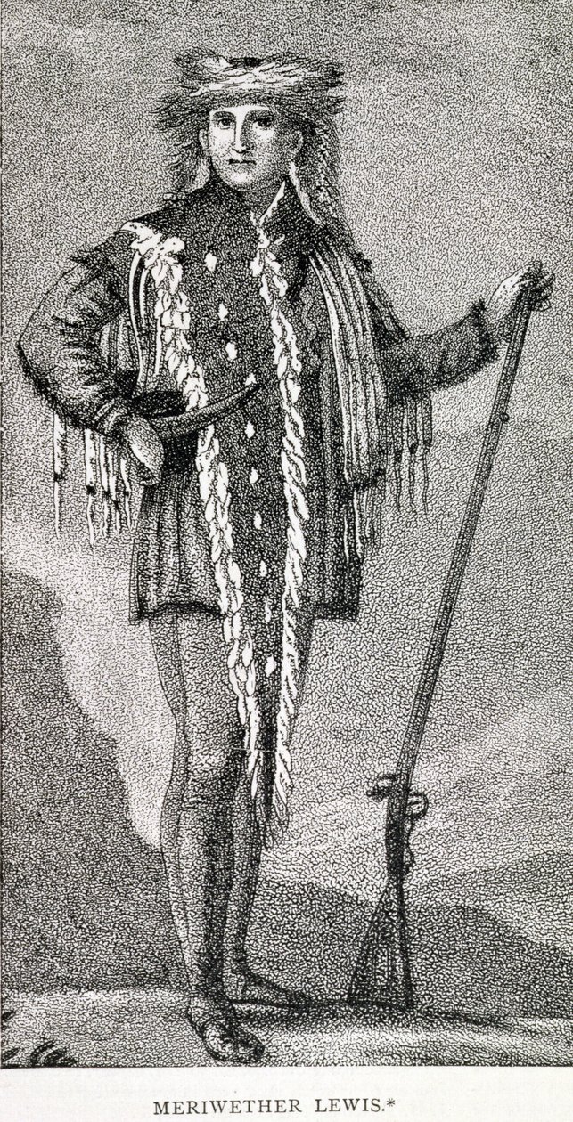 Portrait of Meriwether Lewis, Engraved by Stuckland, Published in the ...