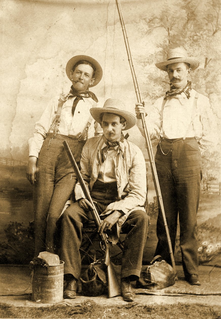 Studio Portrait of Three Men, c.1899 by American School
