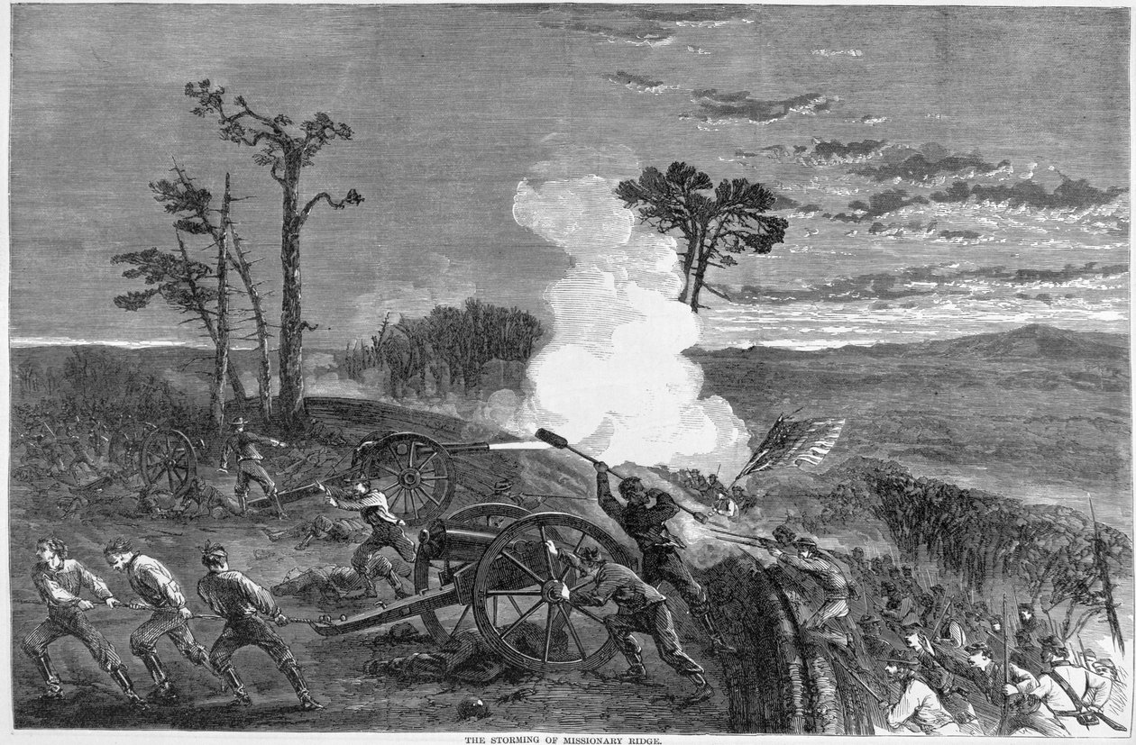 The Storming of Missionary Ridge, from Harpers Pictorial History of the ...