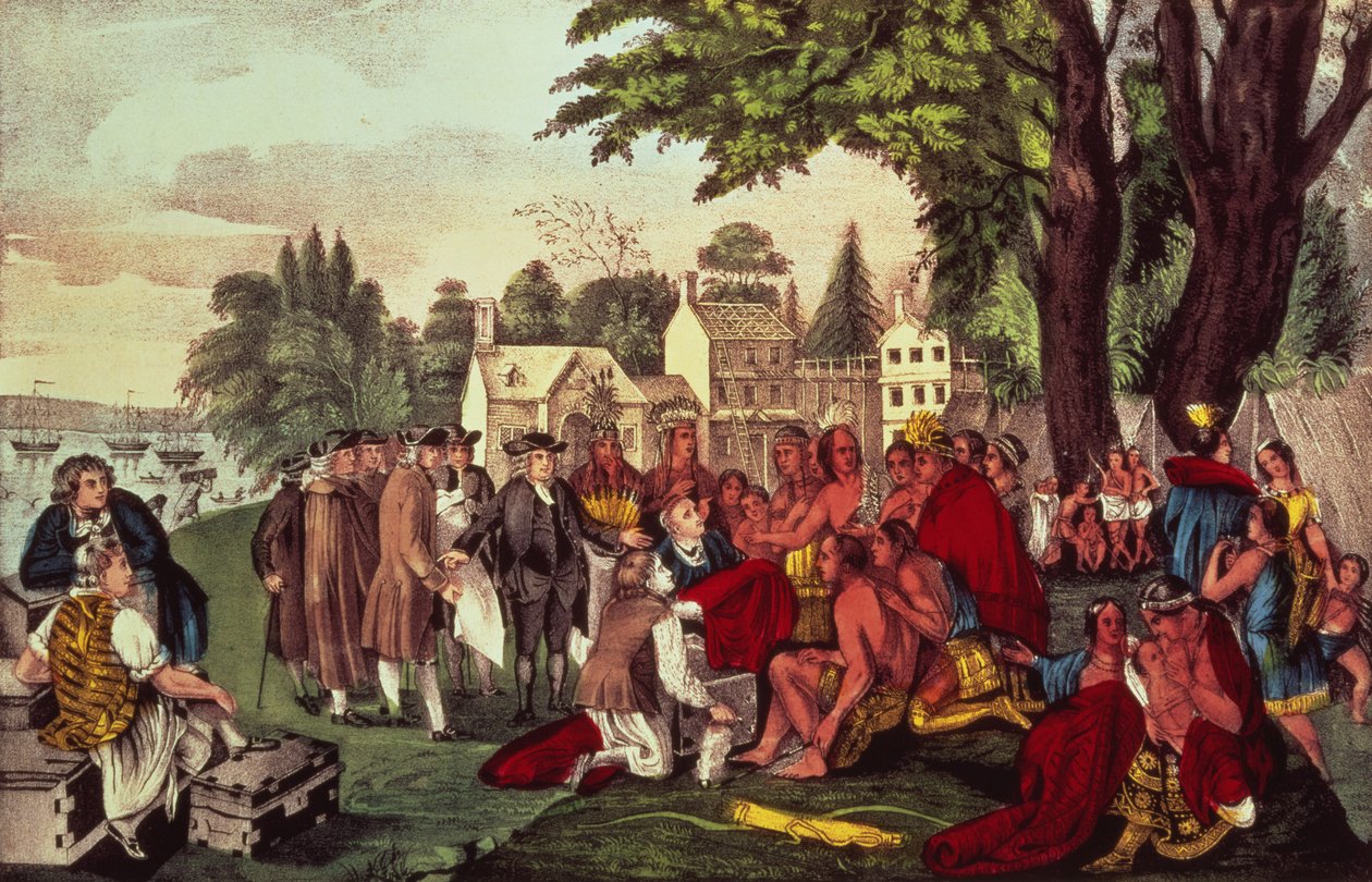 William Penn's Treaty with the Indians, when he founded the Province of ...