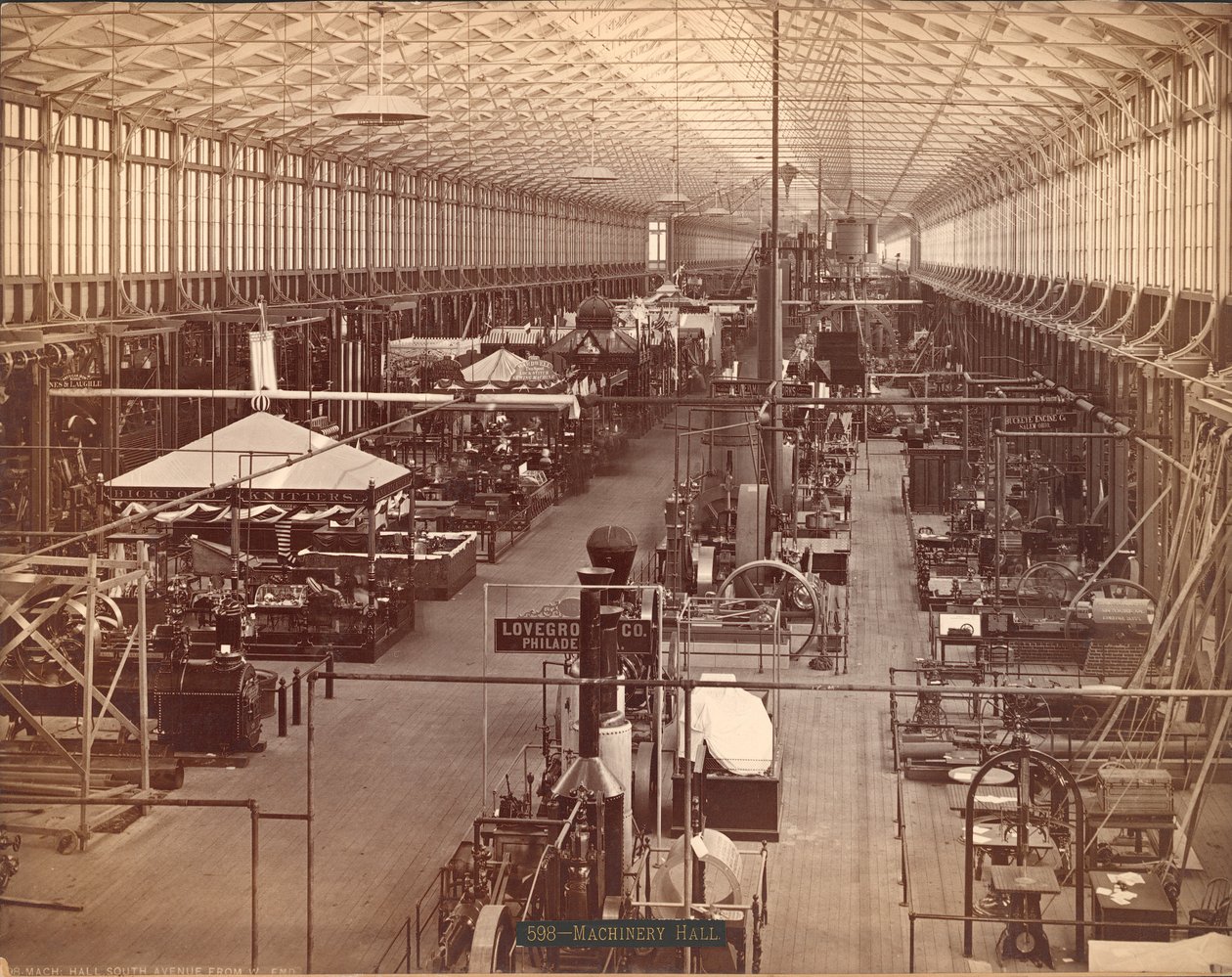 Machinery Hall, South Avenue, Philadelphia Centennial International ...