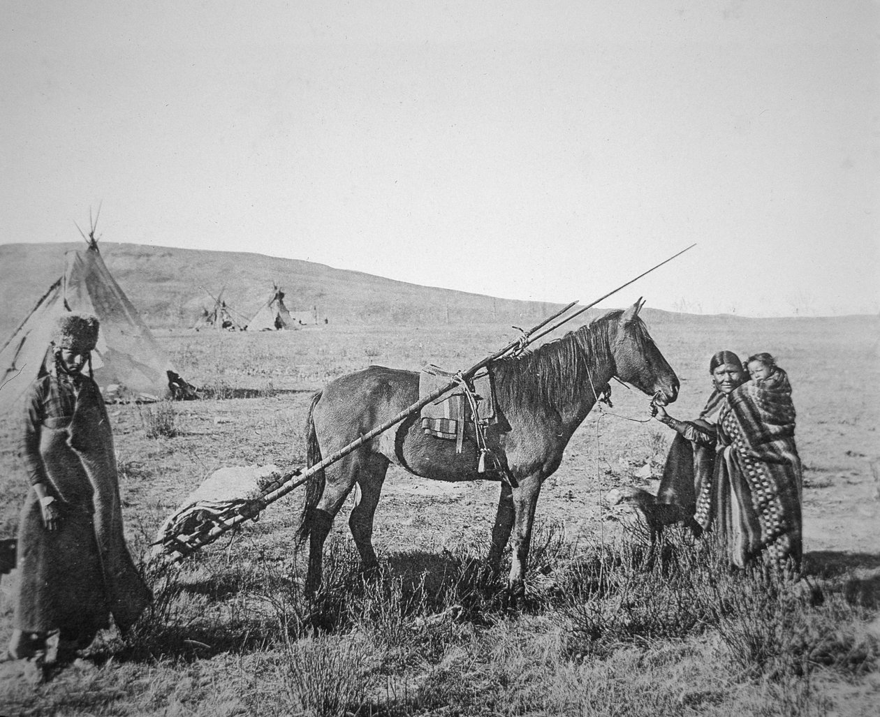 Native American Cree people of Western Canada, c.1890