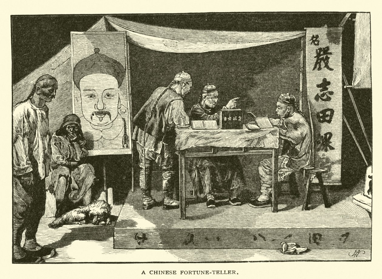 A Chinese Fortune-Teller by American School