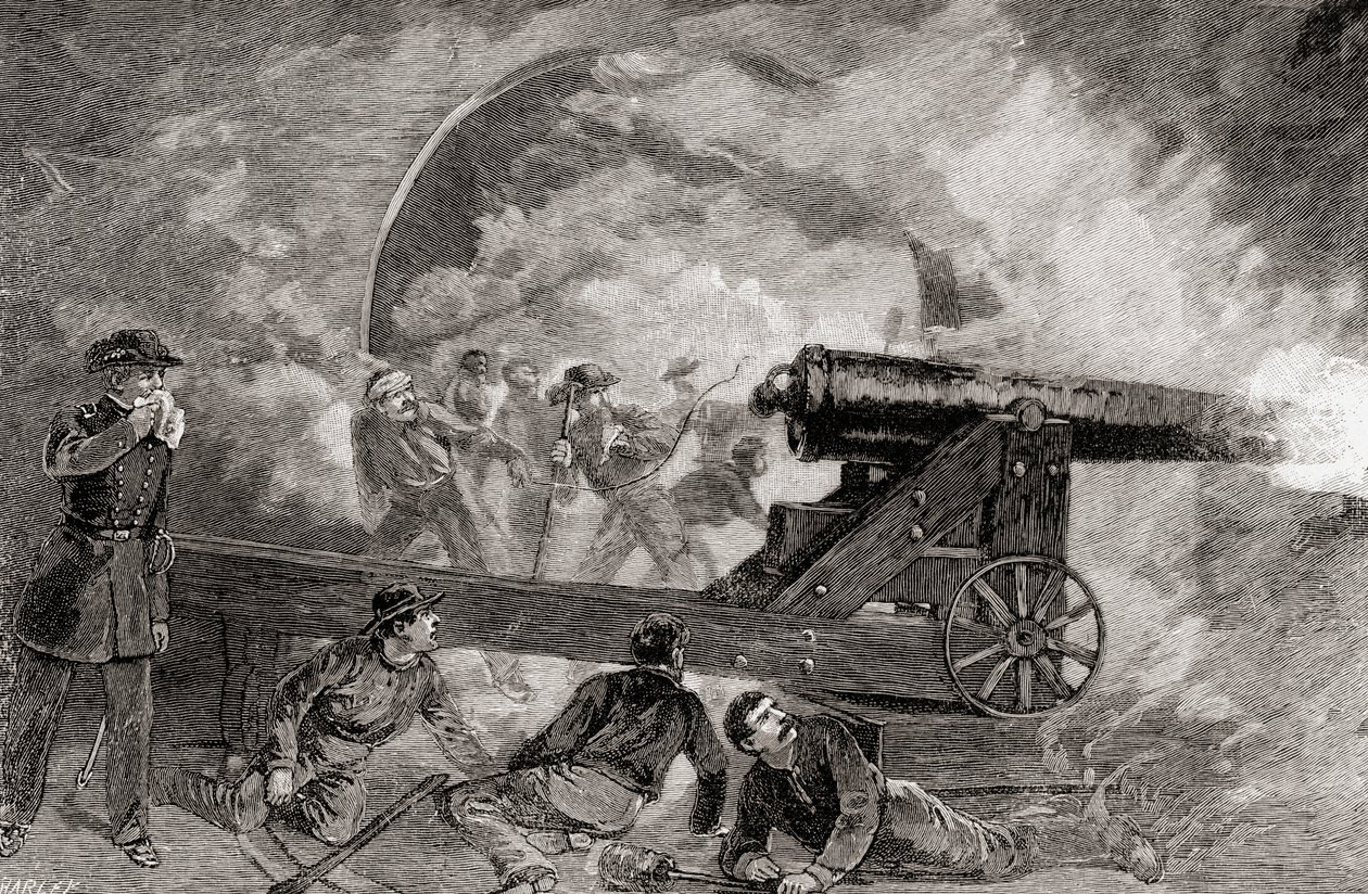A Casemate During the Bombardment at the Battle of Fort Sumter, April 12