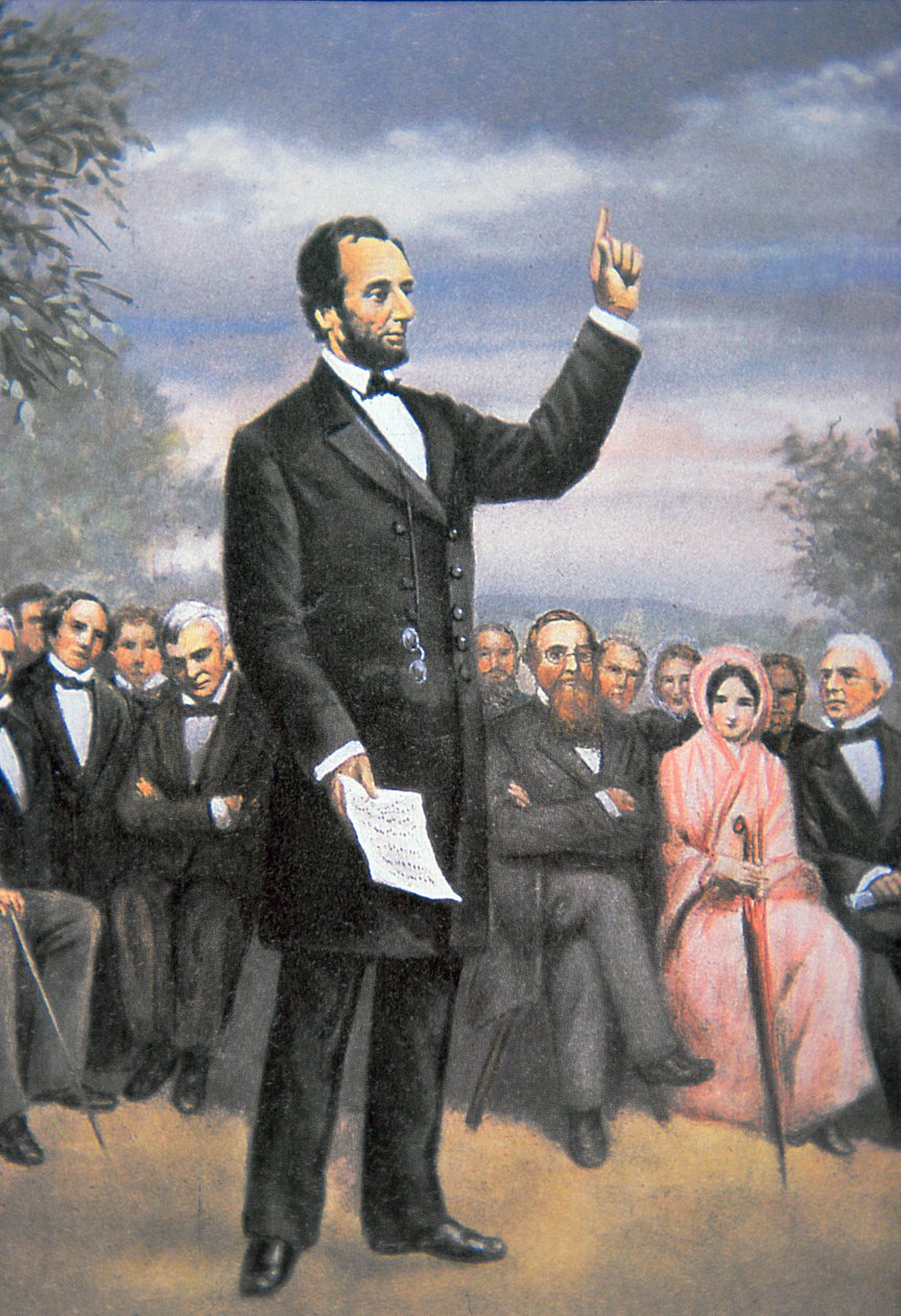 Gettysburg Address 1863 Abraham Lincoln Lincoln And The Gettysburg