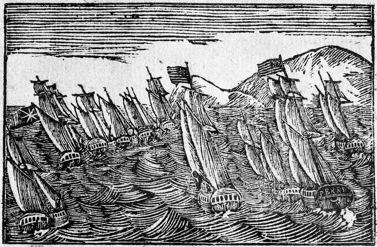 Brilliant Naval Victory, Broadside Illustration