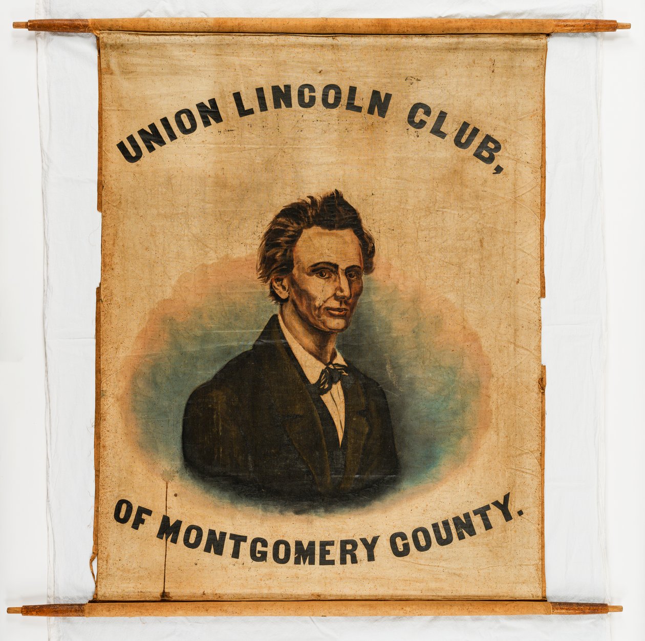 Campaign Banner for Abraham Lincoln, Montgomery County