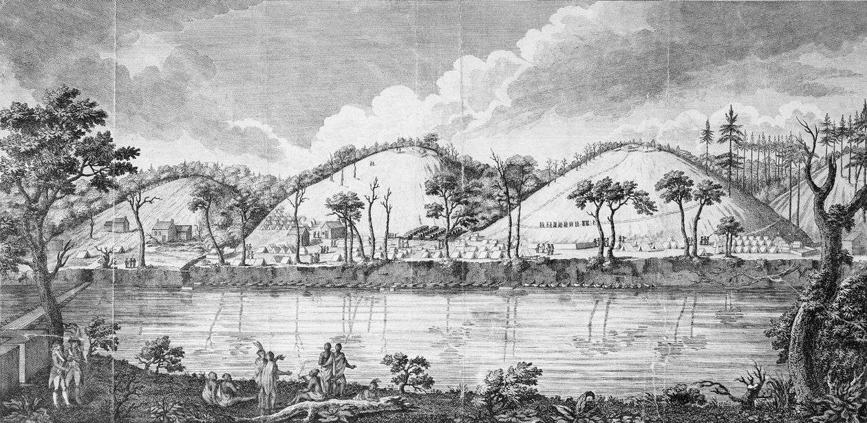 General John Burgoyne Meeting the Indians by American School