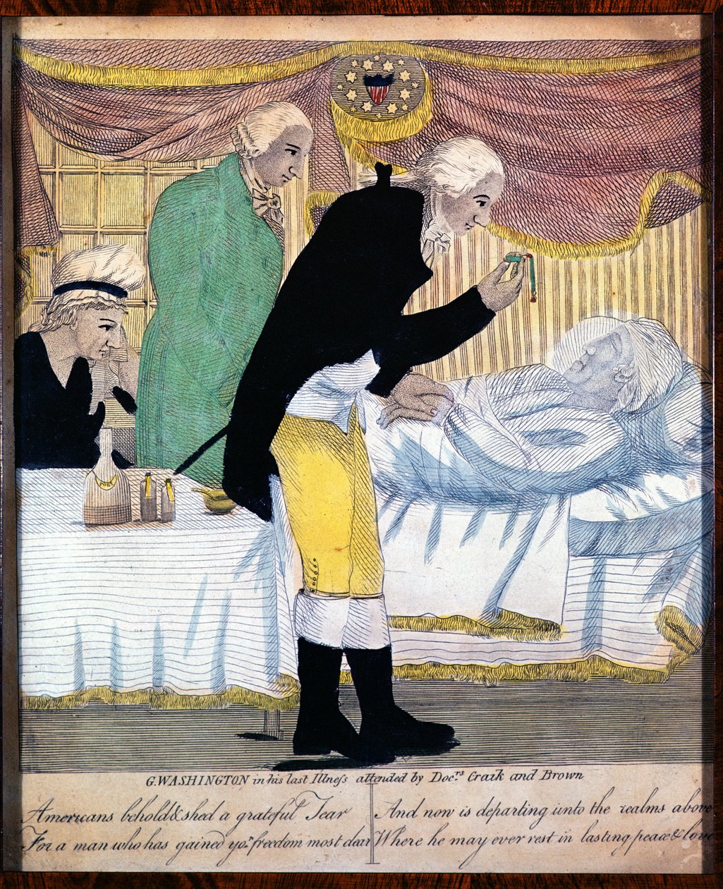 George Washington in his Last Illness, Attended by Doctors Craik and Brown