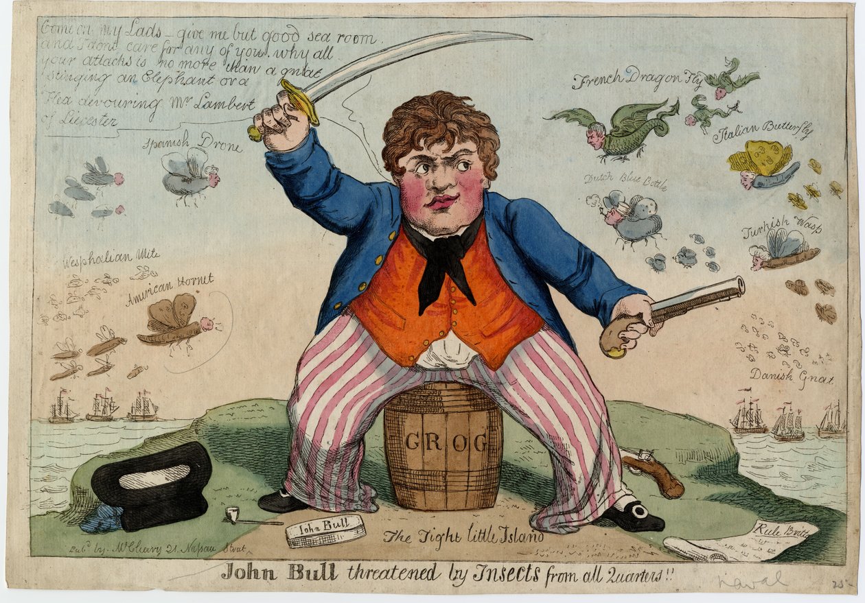 John Bull threatened by insects from all quarters