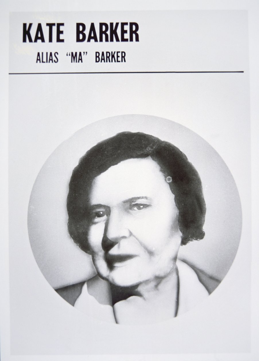Kate Barker (c.1871-1935) aka 'Ma' Barker by American School