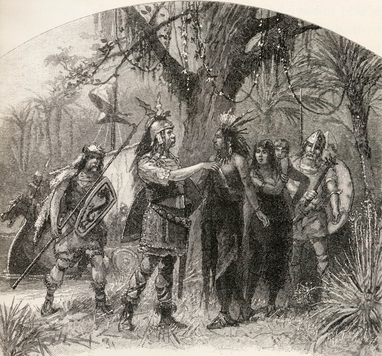 Landing of Northmen, from 'A Brief History of the United States'