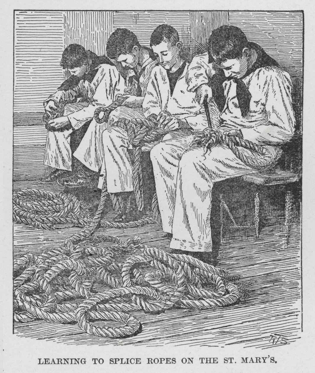 Learning to Splice Ropes on the St Mary's by American School