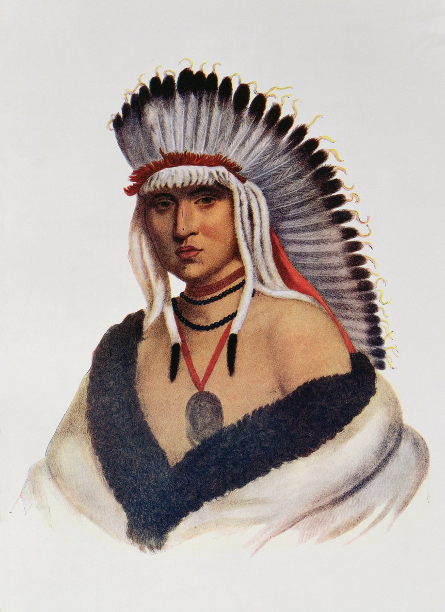 Petalesharro, a Pawnee Brave, Illustration from 'The Indian Tribes of ...
