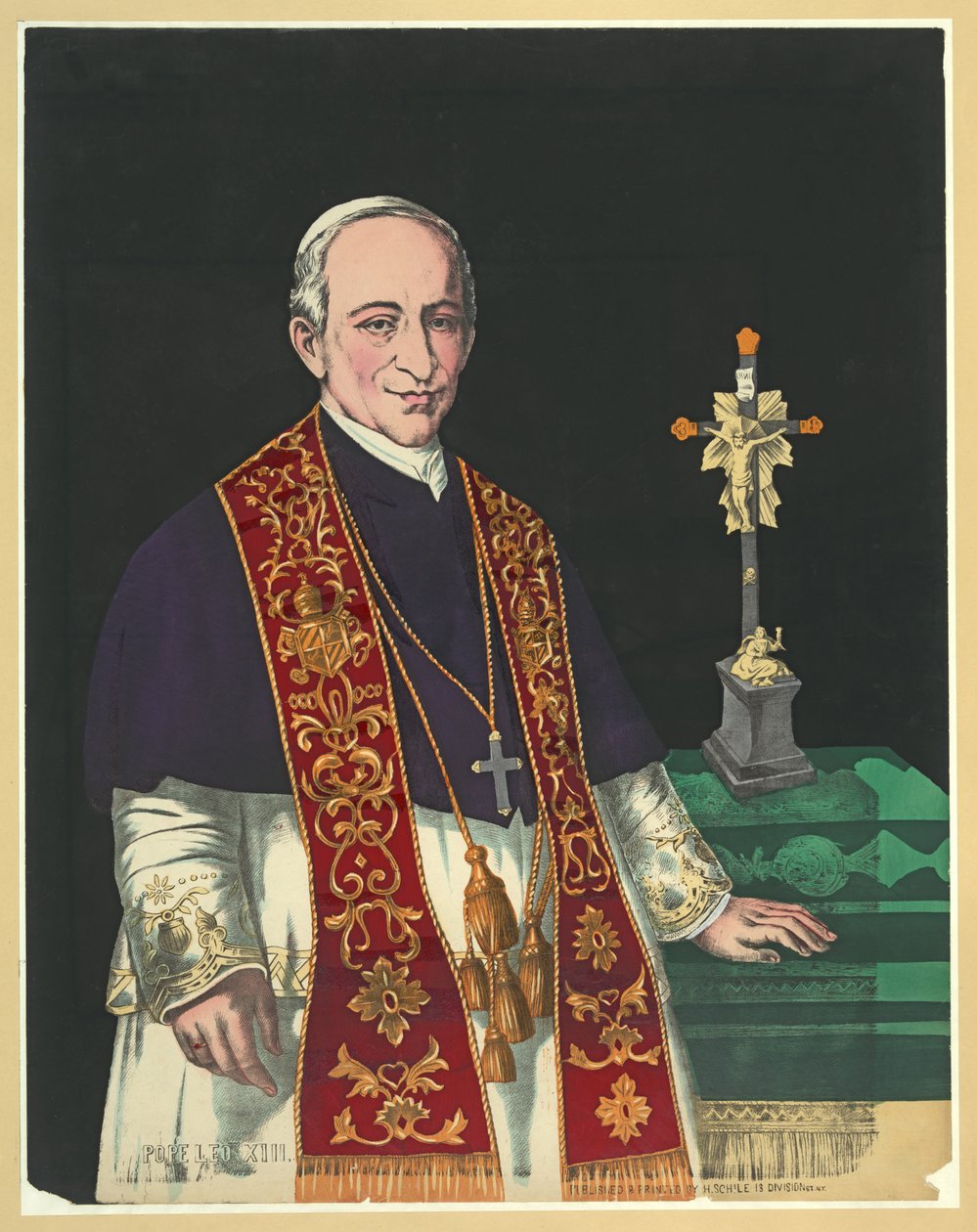 Pope Leo XIII, pub. 1878 by American School