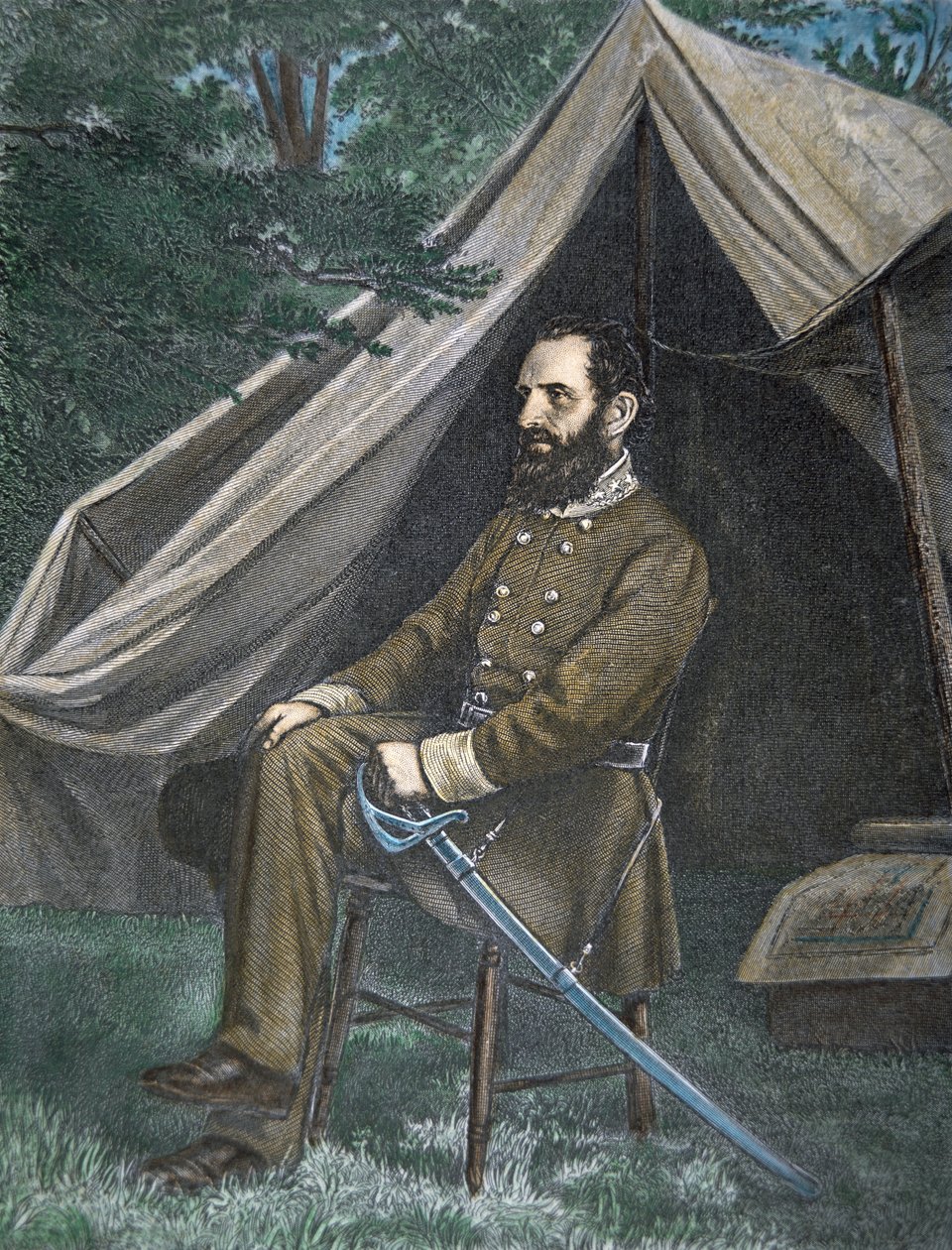 Portrait of General 'Stonewall' Jackson by American School