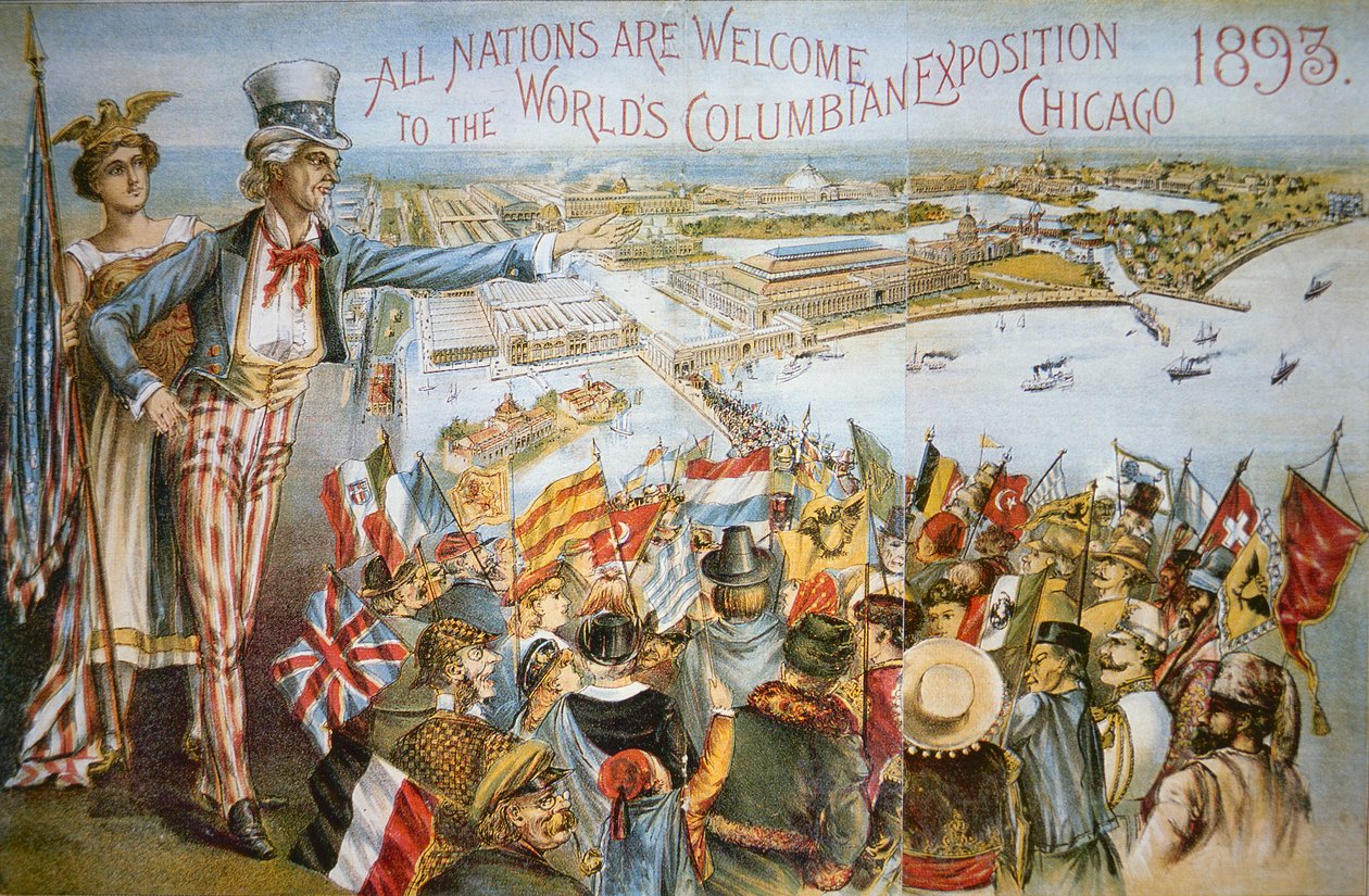 Poster advertising the World's Columbian Exposition, Chicago 1893