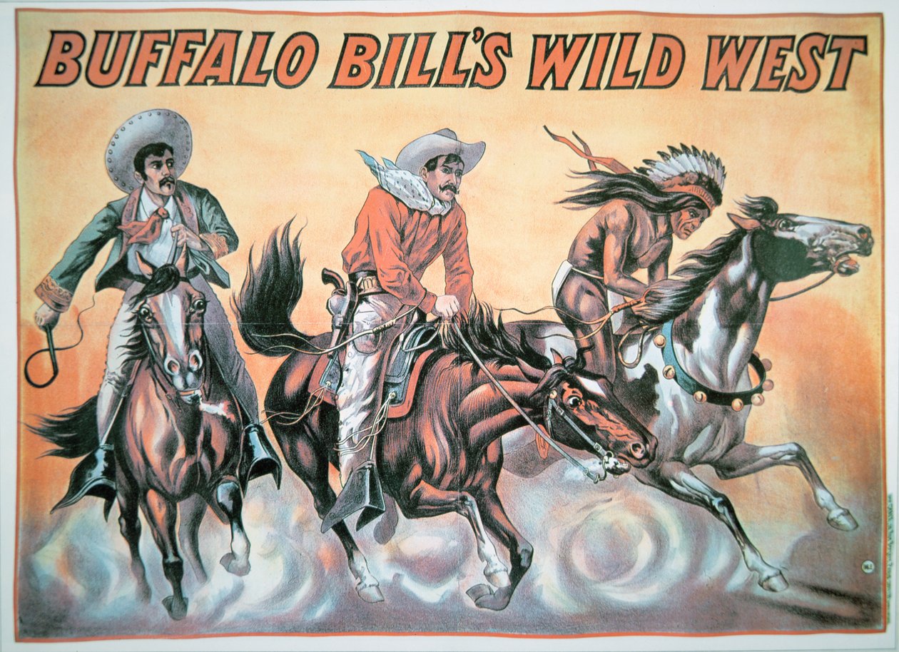 Poster for Buffalo Bill's Wild West Show by American School