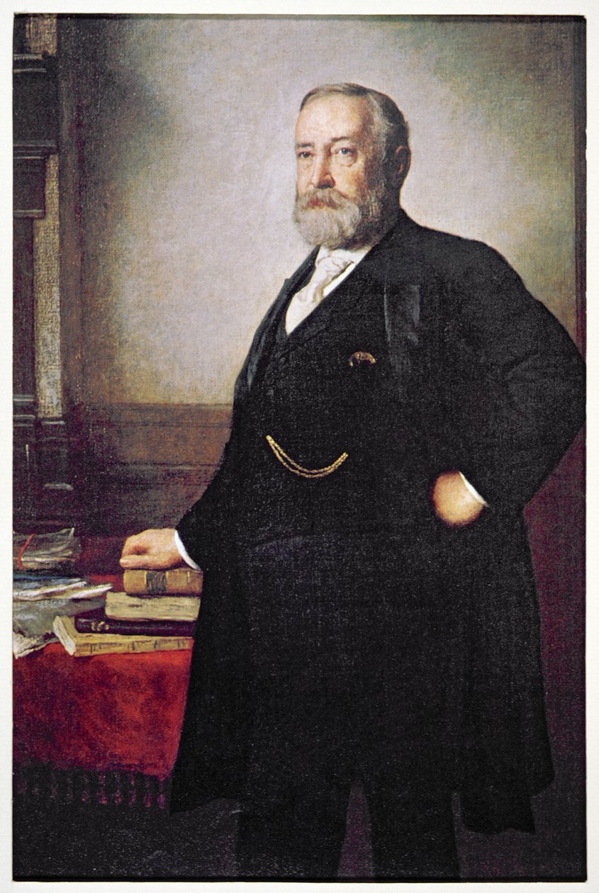 President Benjamin Harrison election poster