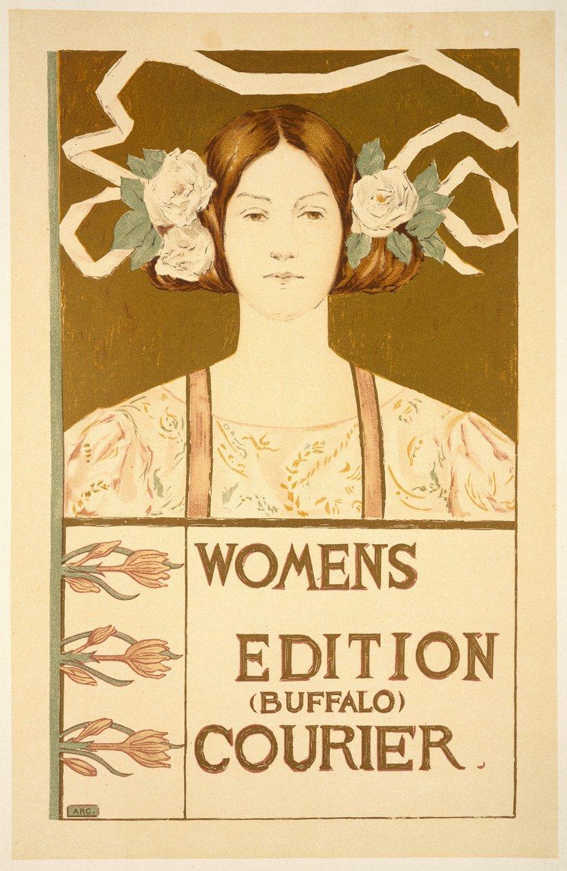 Reproduction of a Poster Advertising the Women's Edition Buffalo Courier