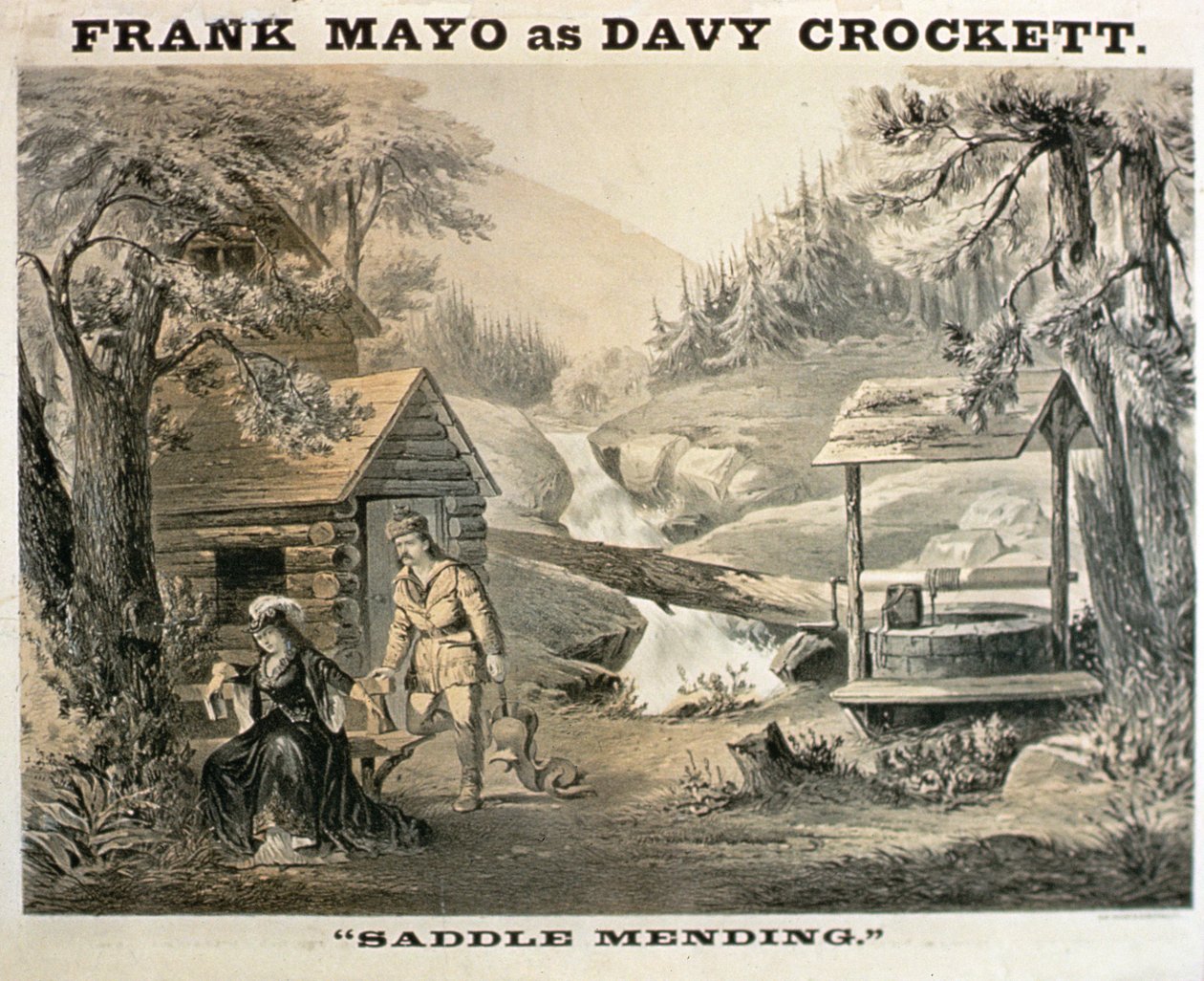 Saddle Mending, Poster for Davy Crockett starring Frank Mayo