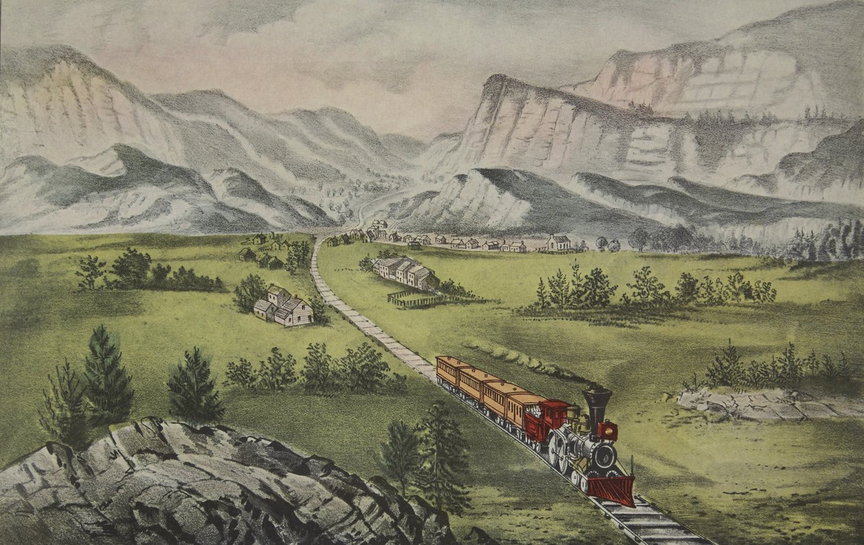 The Great West by American School: Premium art reproduction