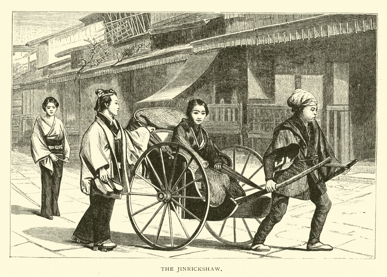 The Jinrickshaw by American School: Buy fine art print