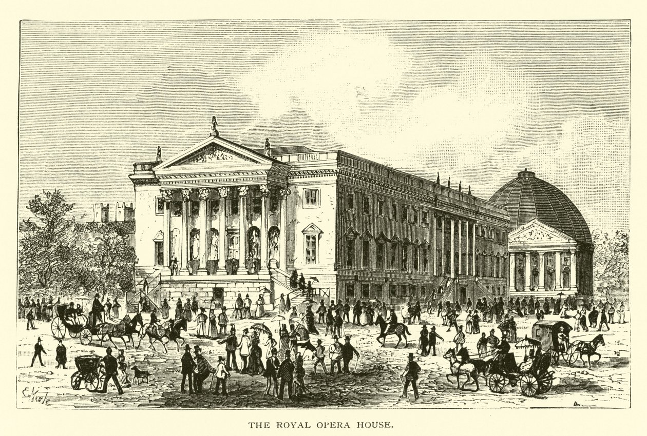 The Royal Opera House by American School: Fine art print