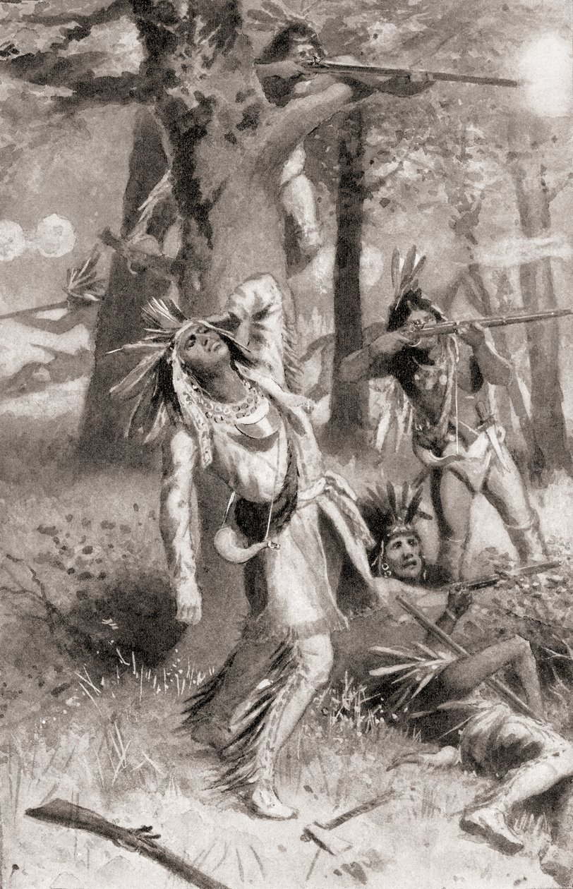 The Death of Tecumseh During The Battle of the Thames, October 5