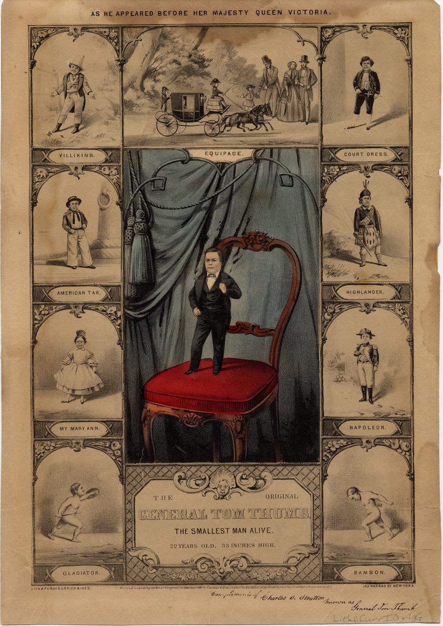 The original General Tom Thumb: the smallest man alive, pub. by Currier ...