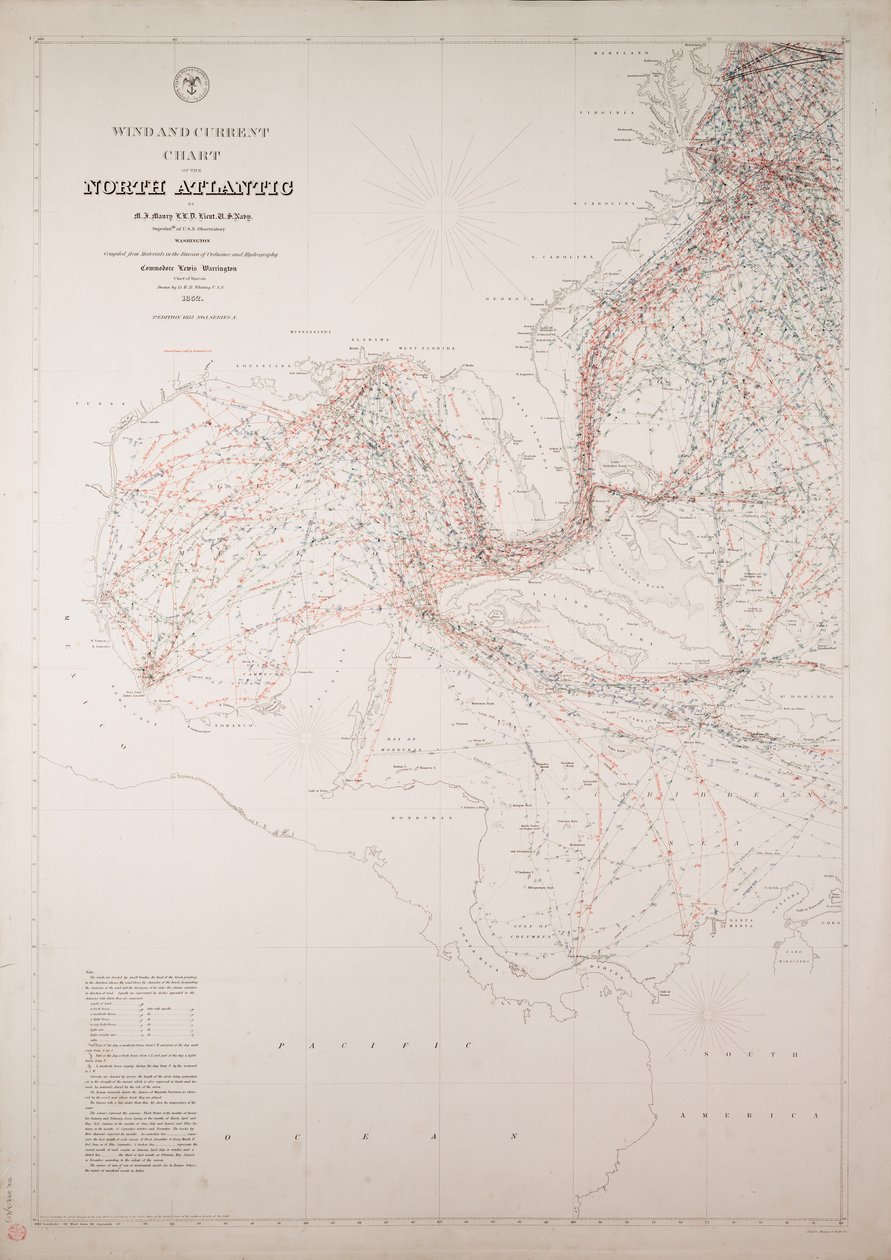 Wind and Current Chart of the North Atlantic