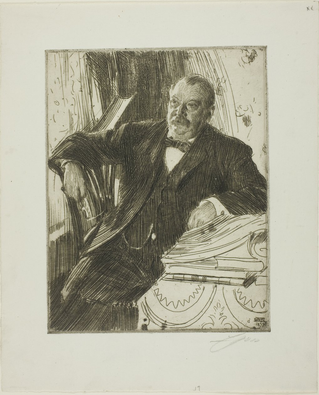 Grover Cleveland II by Anders Leonard Zorn: Fine art print