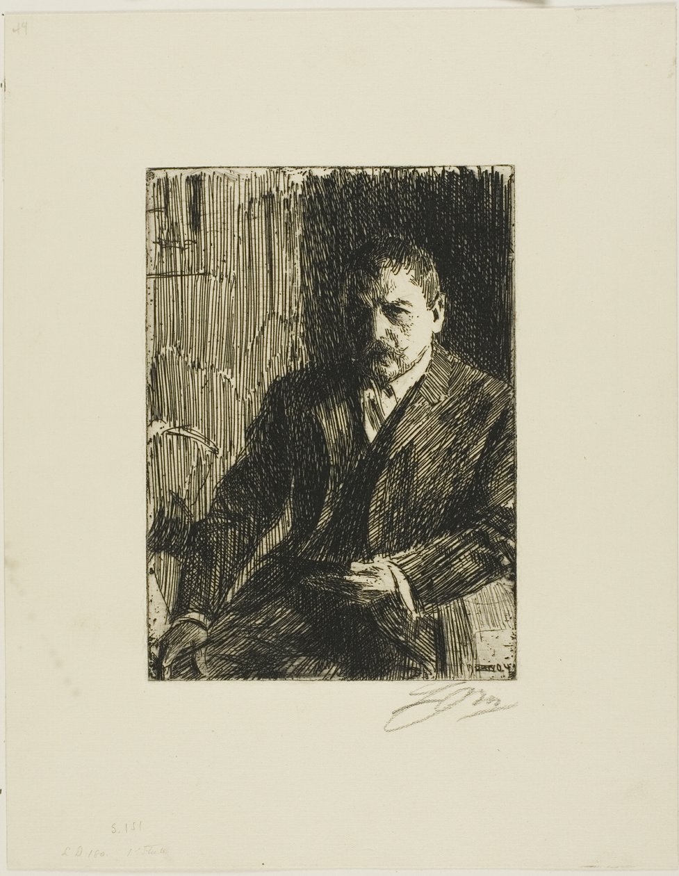 Self-Portrait 1904 I by Anders Leonard Zorn: Fine art print