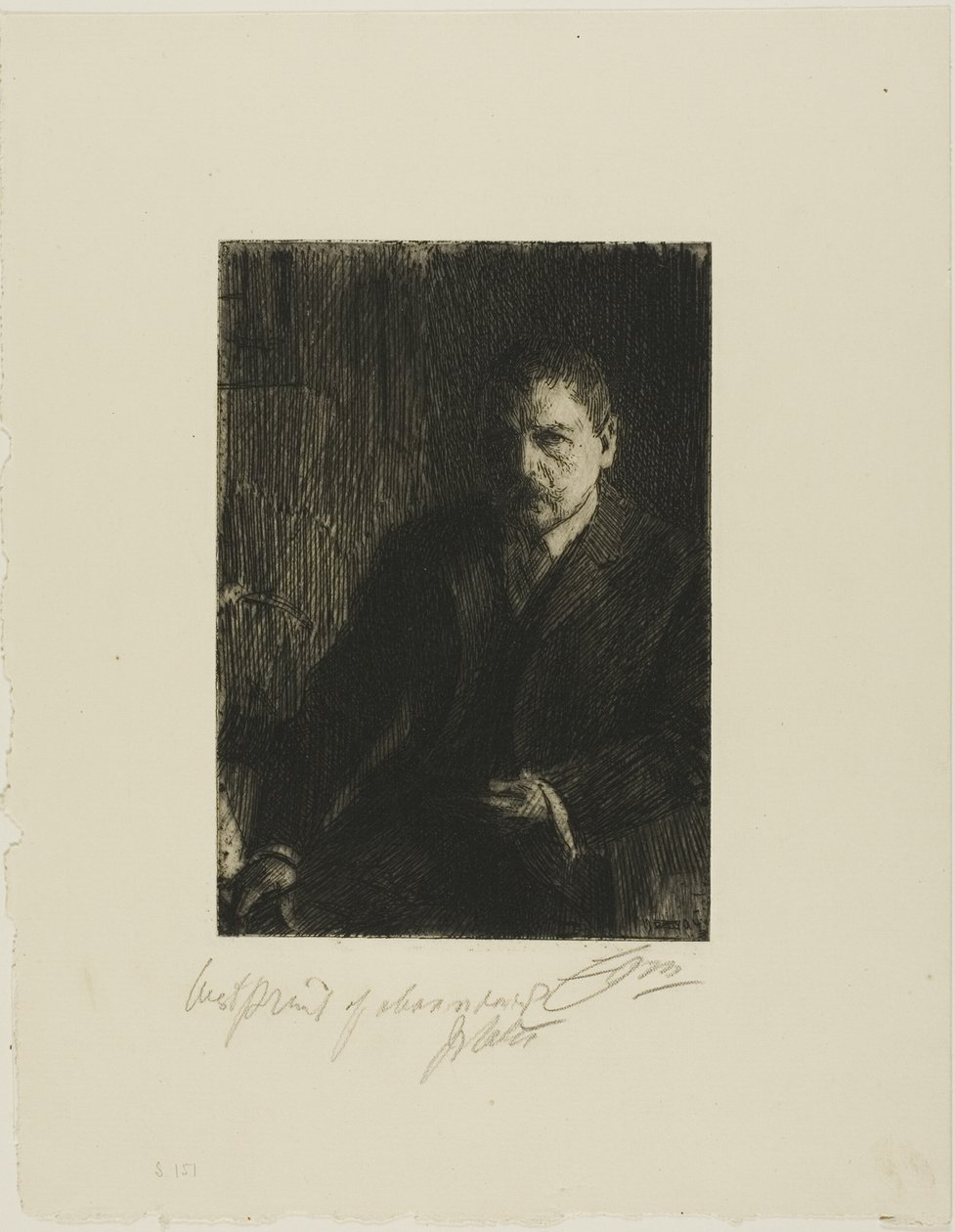 Self-Portrait 1904 I by Anders Leonard Zorn: Fine art print